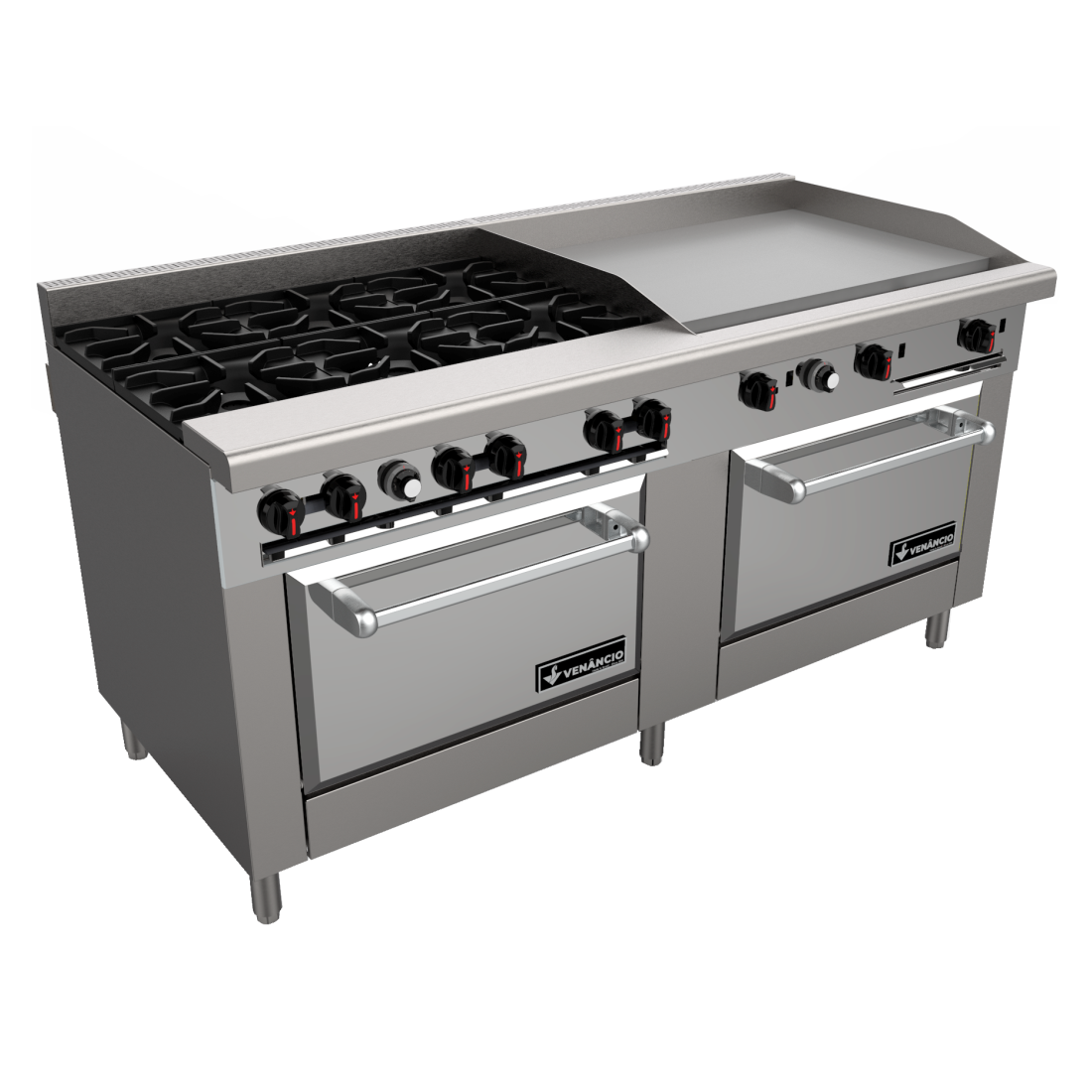Venancio R482ST-24B24G Restaurant Series Elite Combo Ranges 24″ Burner ...