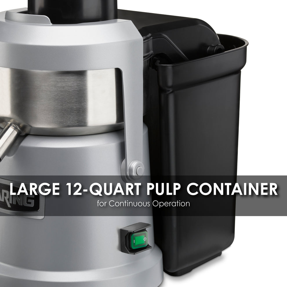 Waring WJX80X Heavy-Duty Pulp-Eject Juice Extractor – American Chef Supply